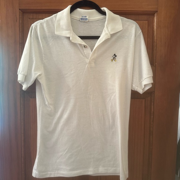 Disney | Tops | Vintage Disney Store White Polo Shirt | Poshmark